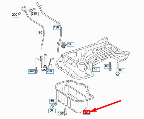 NEW MERCEDES-BENZ SPRINTER W906 ENGINE OIL PAN A2720100528 ORIGINAL NO ...