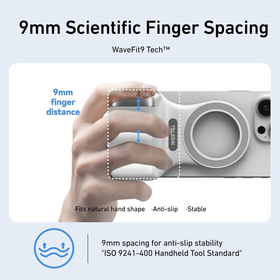 TELESIN Magnetic Phone Camera Shoot Hand Grip Phone Holder with Remote ...