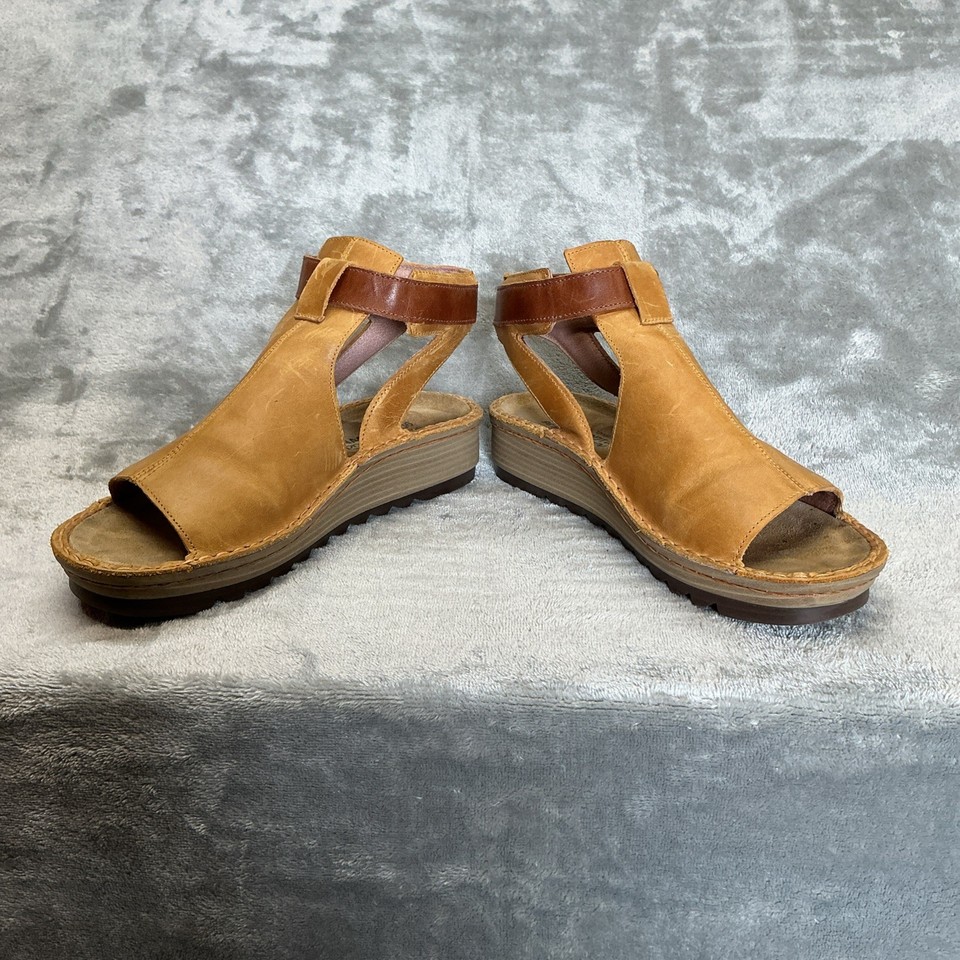 Naot Verbena Cutout Gladiator Sandals Womens 36 dune nubuck brown Boho ...