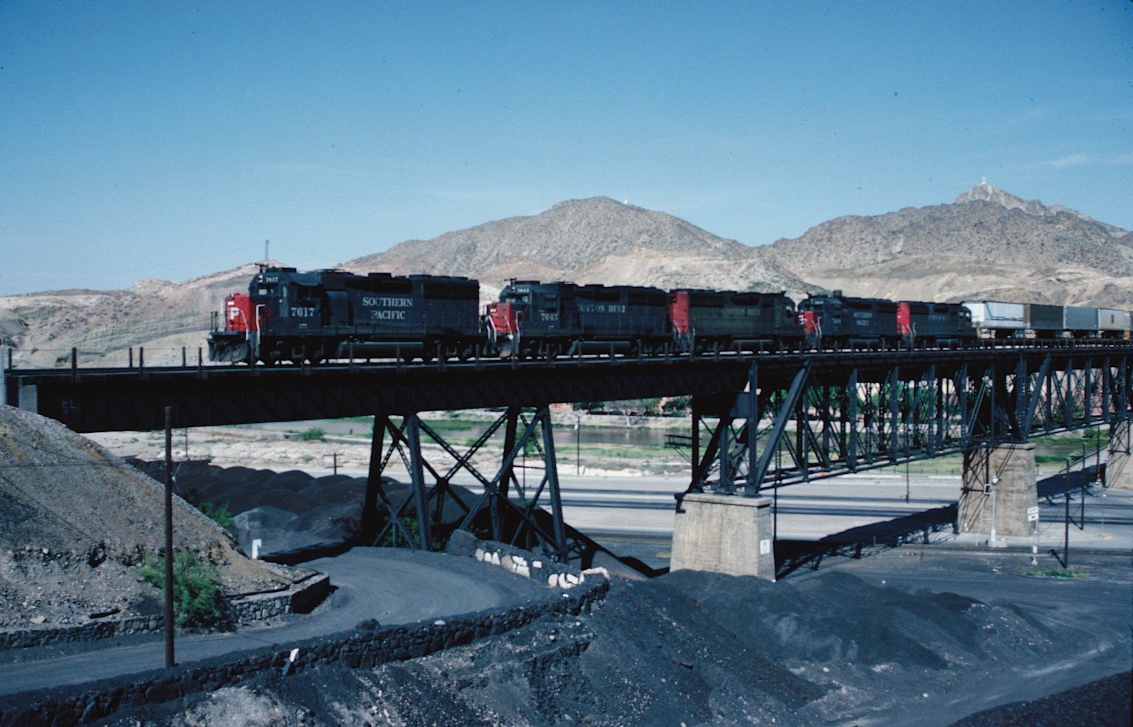 RARE 1984 ORIGINAL KODACHROME SLIDE MULTIPLE SOUTHERN PACIFIC BRIDGE ...
