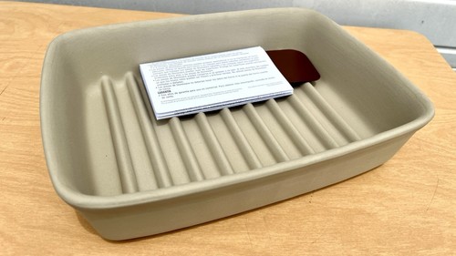 Pampered Chef Small Ridged Baker Stoneware Bakeware Pan Model Baking ...