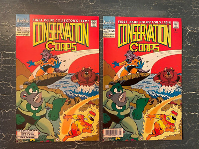 Conservation Corps 1 Direct & Newsstand Archie Adventure Series 1993 ...