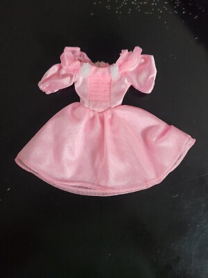 Vintage 1989 Barbie Fantasy Fashions Pink Bridesmaid Dress 8242 Wedding ...