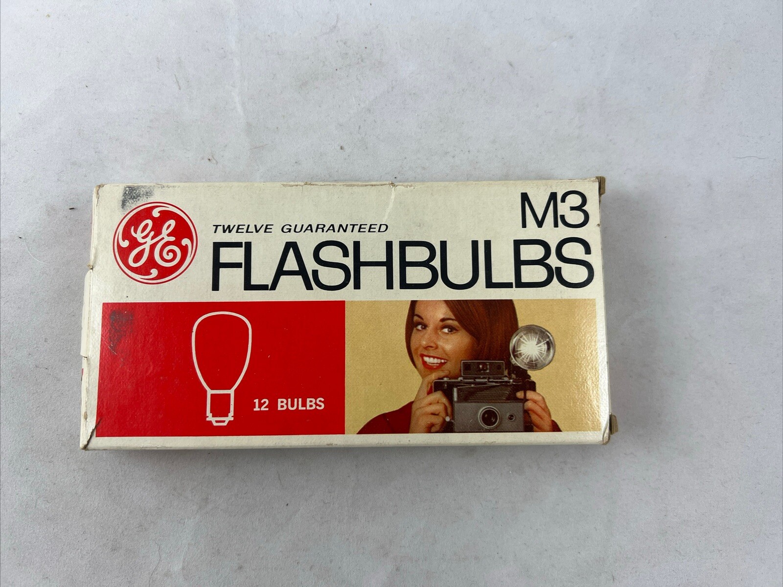 Vintage NOS GE M3 Clear Flashbulbs Camera Flash Bulbs Box Of 12 | eBay