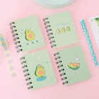 1pc Mini Portable Coil Notepad Cute Avocado Diary Notebook School ...