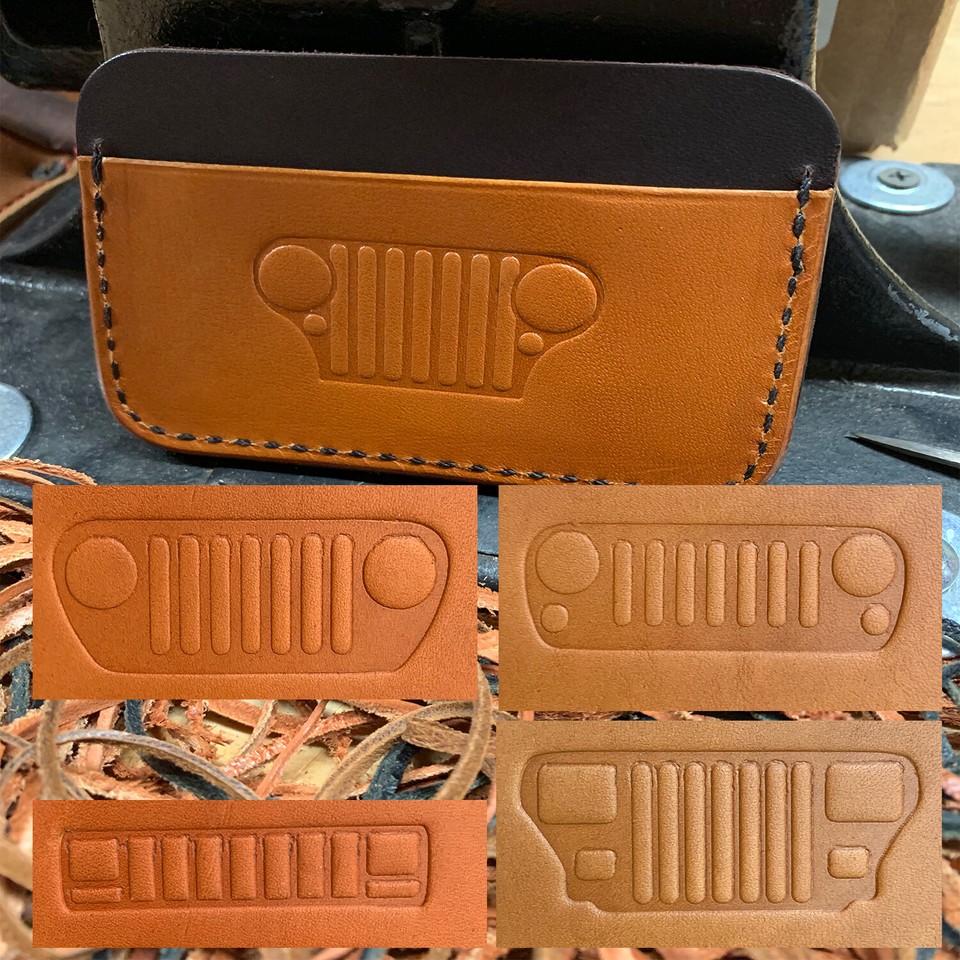 Jeep Grille Leather Embossing Stamp / Clicker Stamp, Delrin 2", CJ JK ...