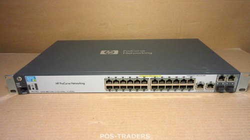 HP Procurve 2520-24-PoE J9138A 24x Port 10/100 POE Switch + 2x Gigabit ...