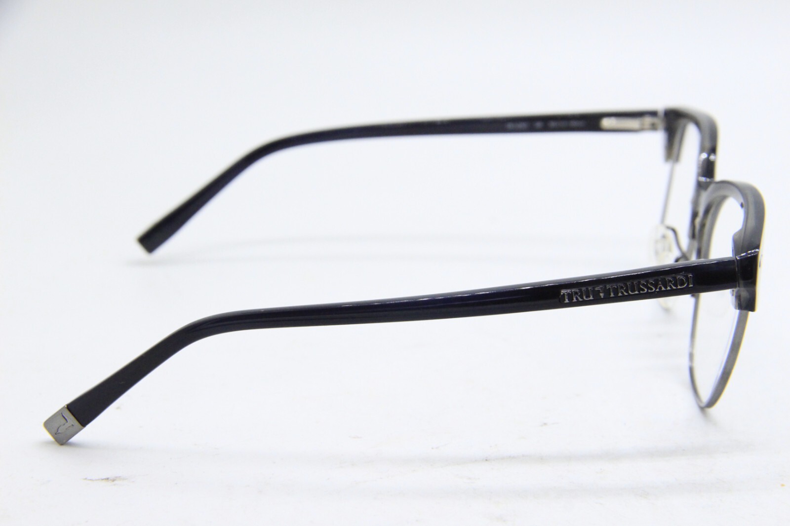 TRU TRUSSARDI TR 12707 GR GREY HORN AUTHENTIC FRAMES EYEGLASSES 50-19 | eBay