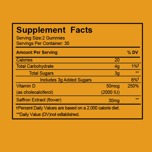 Hello Happy Gummies Mood Balance Support,Reduce Fatigue w/Vitamin D ...