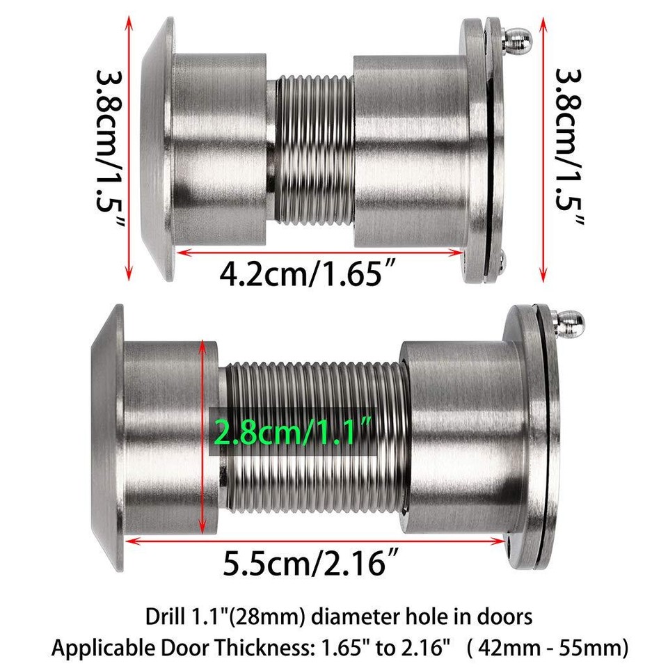 Large Door Viewer 220degree With Heavy Duty Rotating Privacy Cover ...