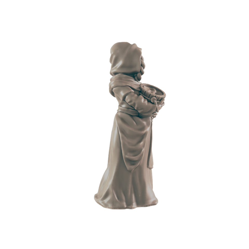 Human Mini | Chamber Maid | Female Townsfolk NPC Figure | DnD Wargaming ...