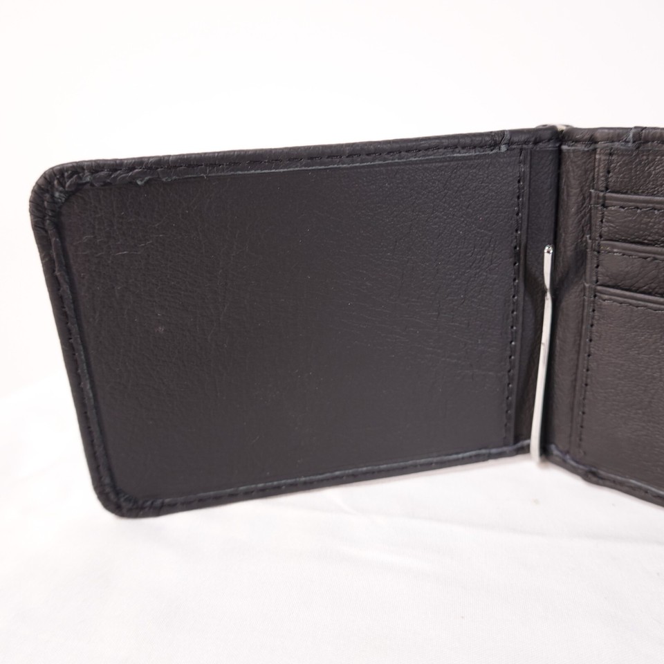 Snap On Bi-fold Wallet Money Clip Leather New | eBay
