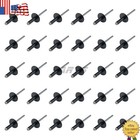 30 Black Bumper Fascia & General Use Split-Type Rivet For GM 11516807 ...