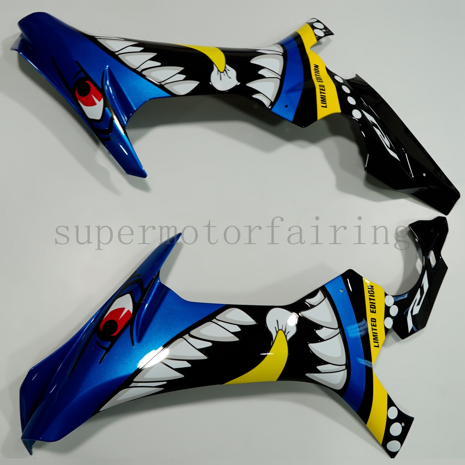 Blue Shark Fairing Kit For YAMAHA YZF R1 2015-2019 ABS Injection ...