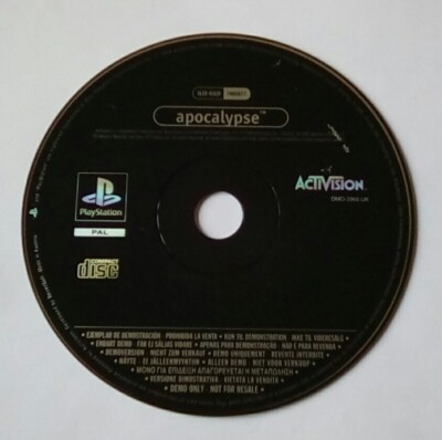 *DEMO DISK* Apocalypse Playstation One PSOne PSX PS1 PS 1 SLED 01610 | eBay