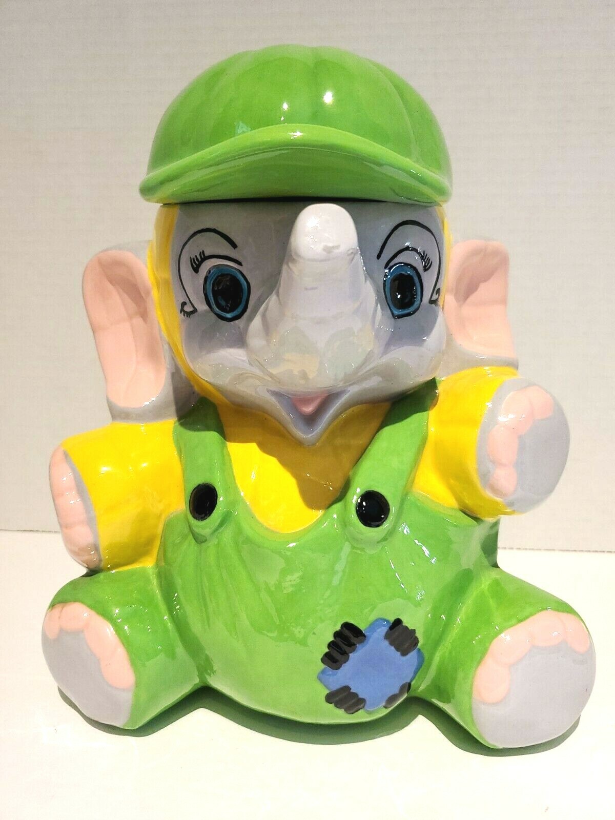 Vintage Ceramic Elephant Pieces For Lamp Hand Painted Table | eBay