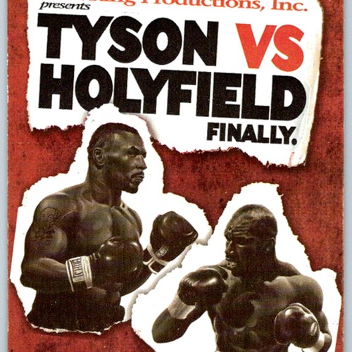 1996 Mike Tyson vs Evander Holyfield Boxing Ticket Stub MGM Grand ...