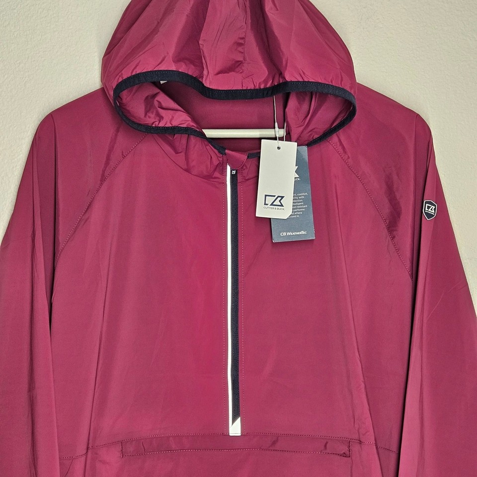 Cutter and Buck Womens CB Weathertec Anorak Windbreaker Jacket XL ...