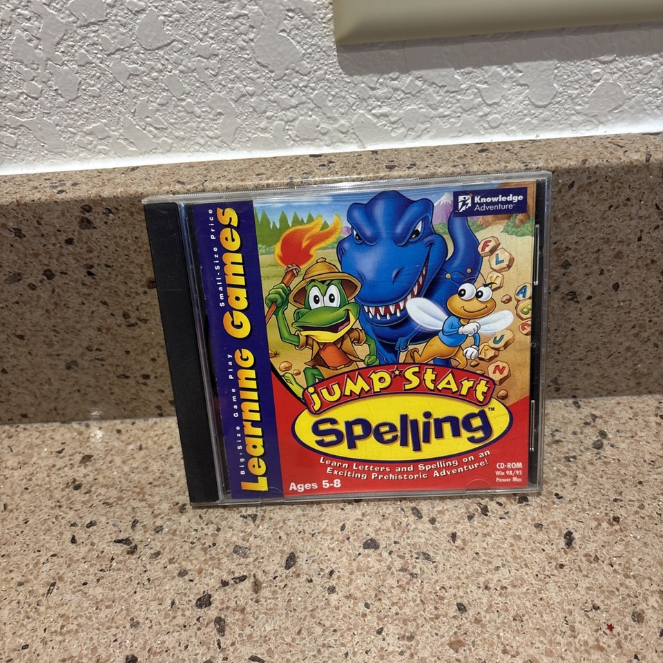 Jump Start Spelling Learn Letters Skills Win/Mac PC Game 1998 Ages 5-8 ...