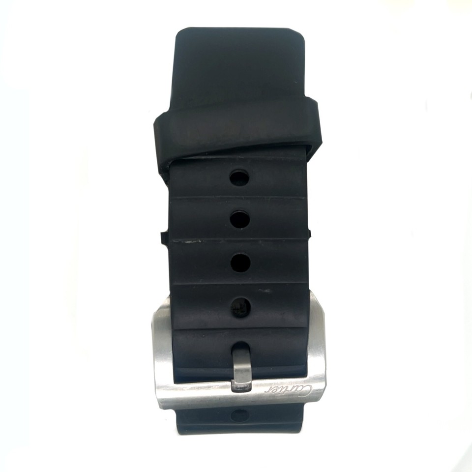 Cartier Santos 100 XL Rubber Clad Watch Stainless Steel Luxury Men’s ...