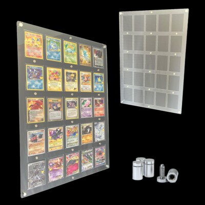 Pokemon: TCG 25 Card Display Case Frame - Wall Mounted Premium Acrylic ...