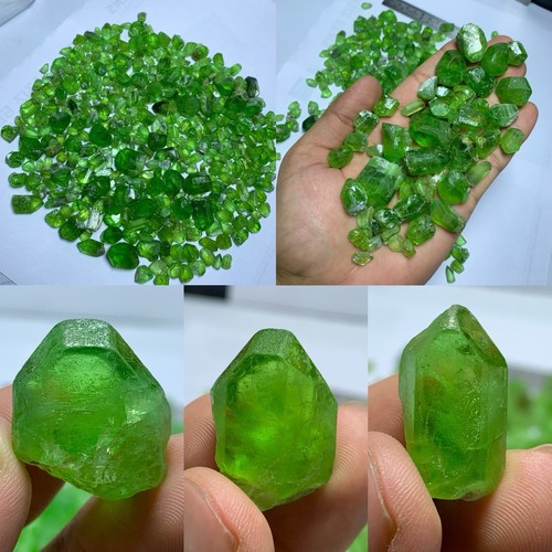 Lovely Natural Peridot Crystals Terminated Lot From Pakistan 800-Gram ...