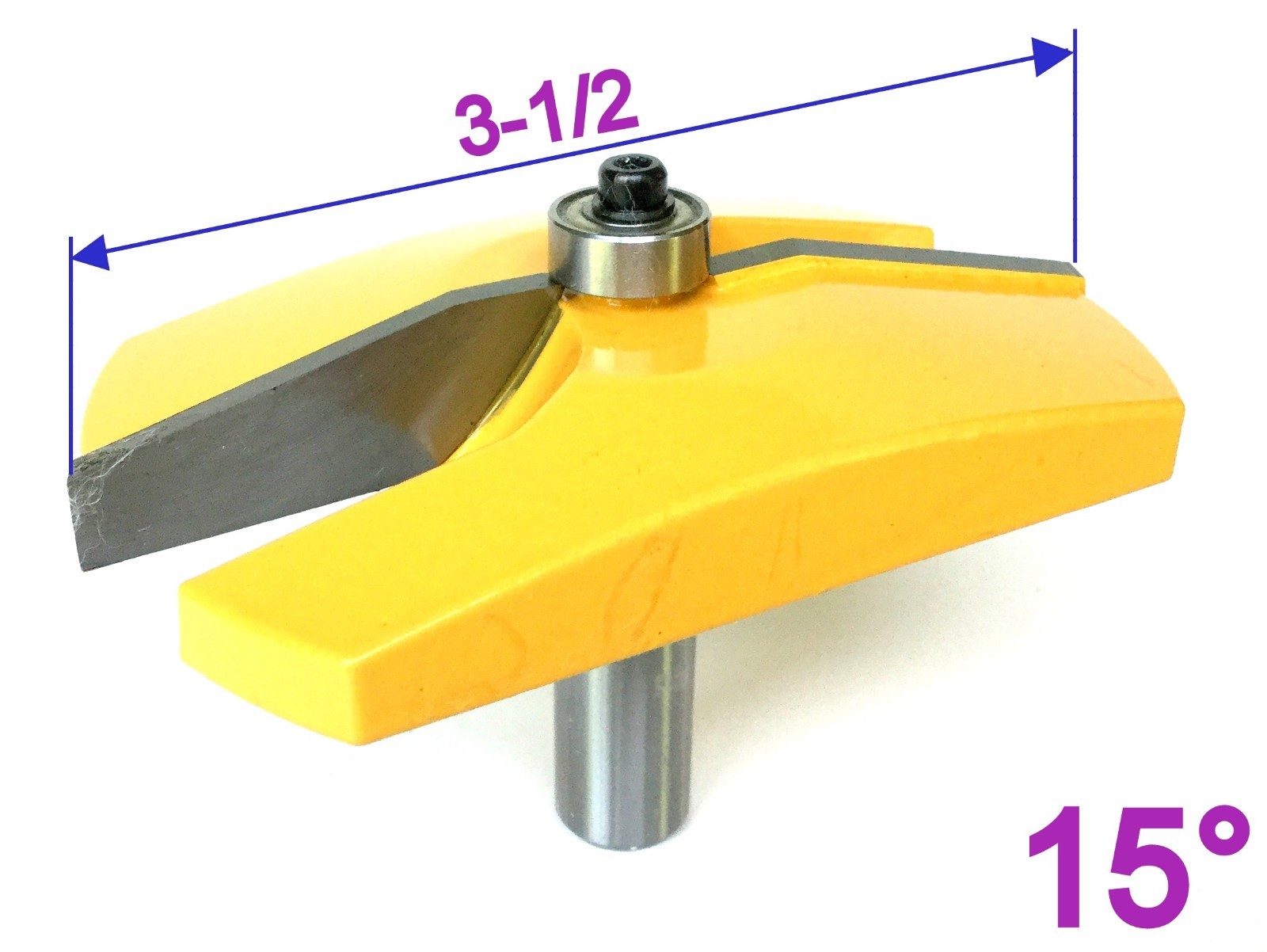 1pc 3-1/2" Dia 15° Straight Raised Panel Router Bit S | eBay