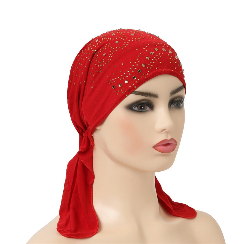 Muslim Women Hats Turban Bonnet Cancer Chemo Caps Indian Beanie Islamic ...