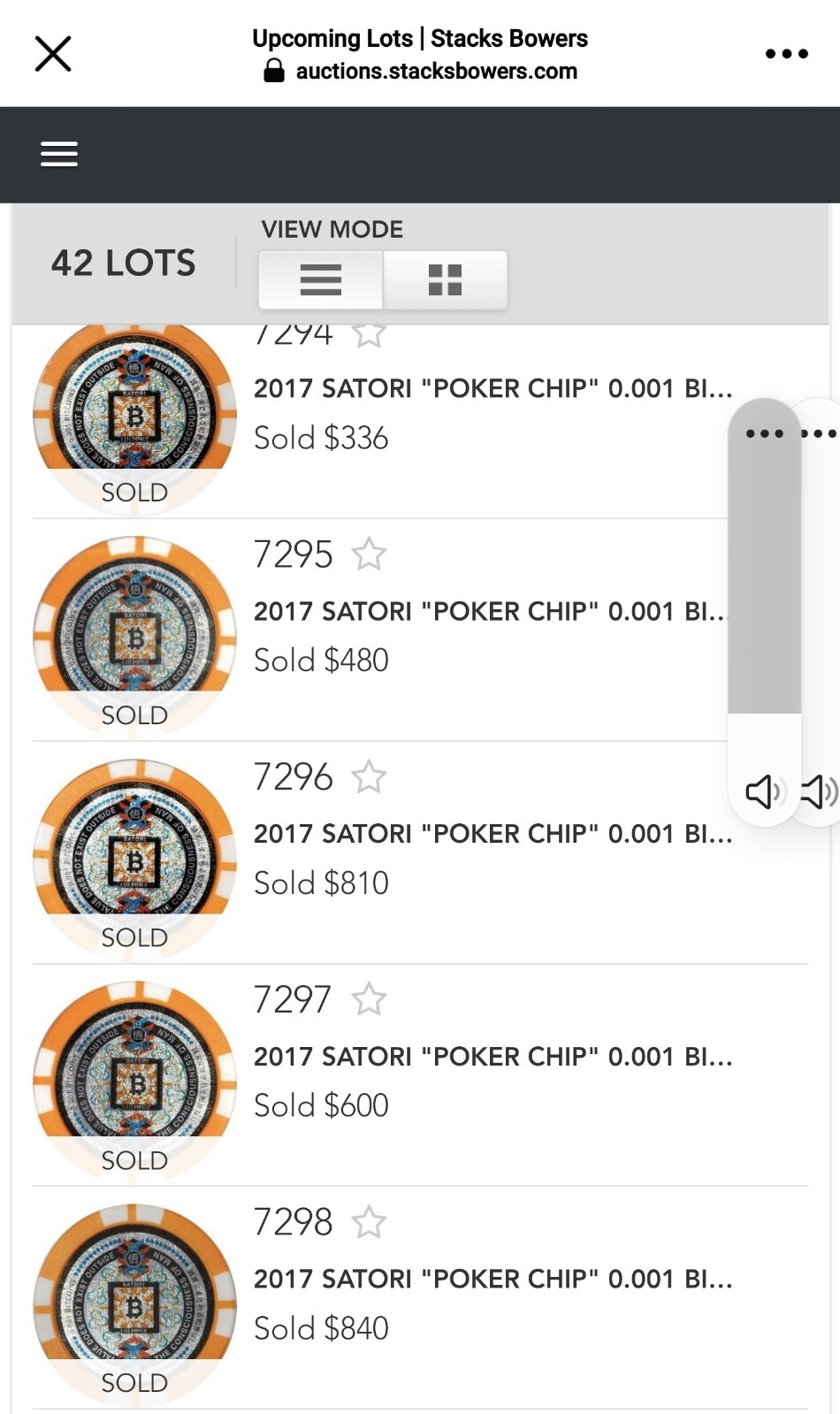 HUGE 2017 SATORI CHIP LOT! 20 ROLLS, 500 CHIPS, Bitcoin Casascius ...