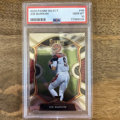 2020 Select Joe Burrow Concourse Rookie Card #46 RC PSA 10 GEM MINT | eBay