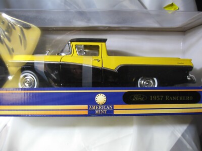 1:18 diecast American Mint 1957 Ford Ranchero Black/Yellow NEW NEVER ...