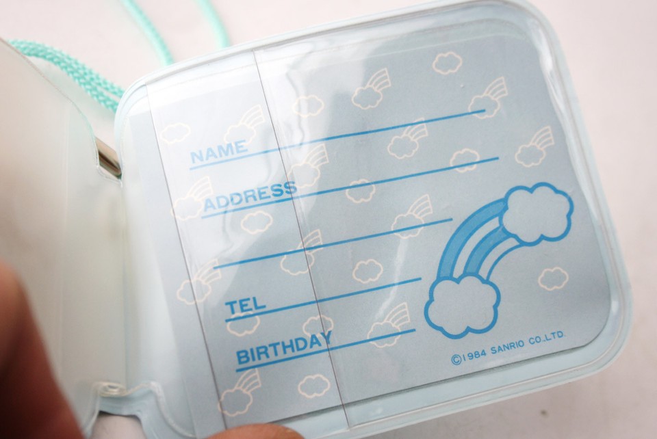 2X VERY RARE VINTAGE 1984 SANRIO ADDRESS CASE CARD HOLDER STATIONERY ...