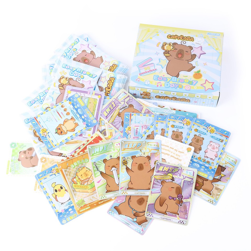 Capybara-Relaxing Daily Life Blind Box – Hunt for Rare Capybara Cards ...