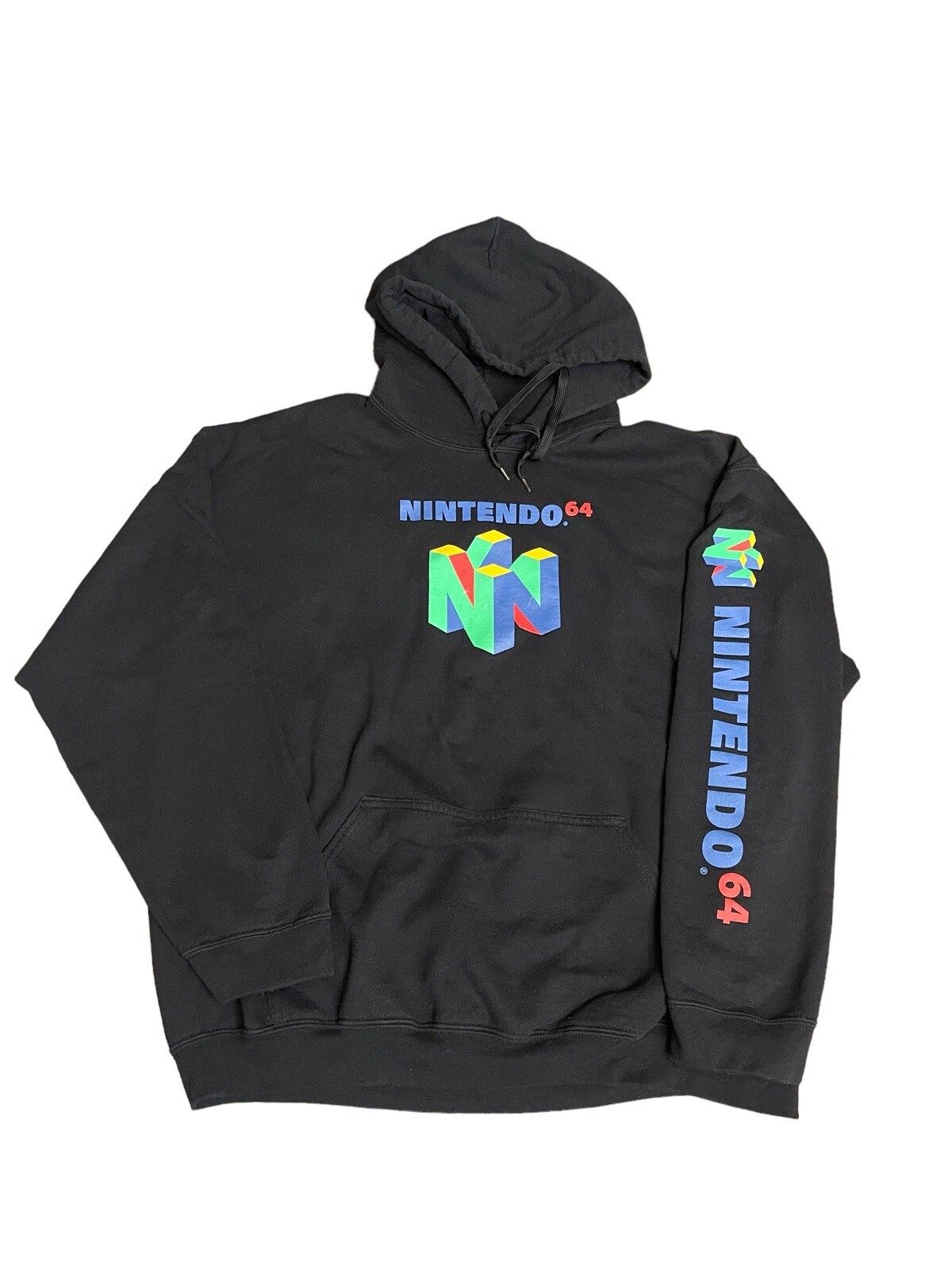 Nintendo 64 Video Game Black Hoodie Sweater Size 2018… - Gem