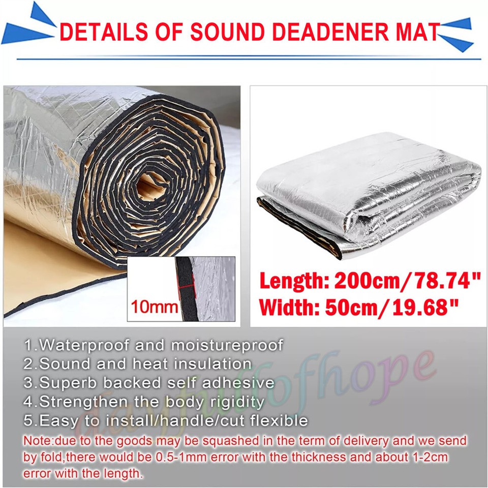 10m Camper Van Insulation Thermal Thermo Liner Foil Foam Sound ...