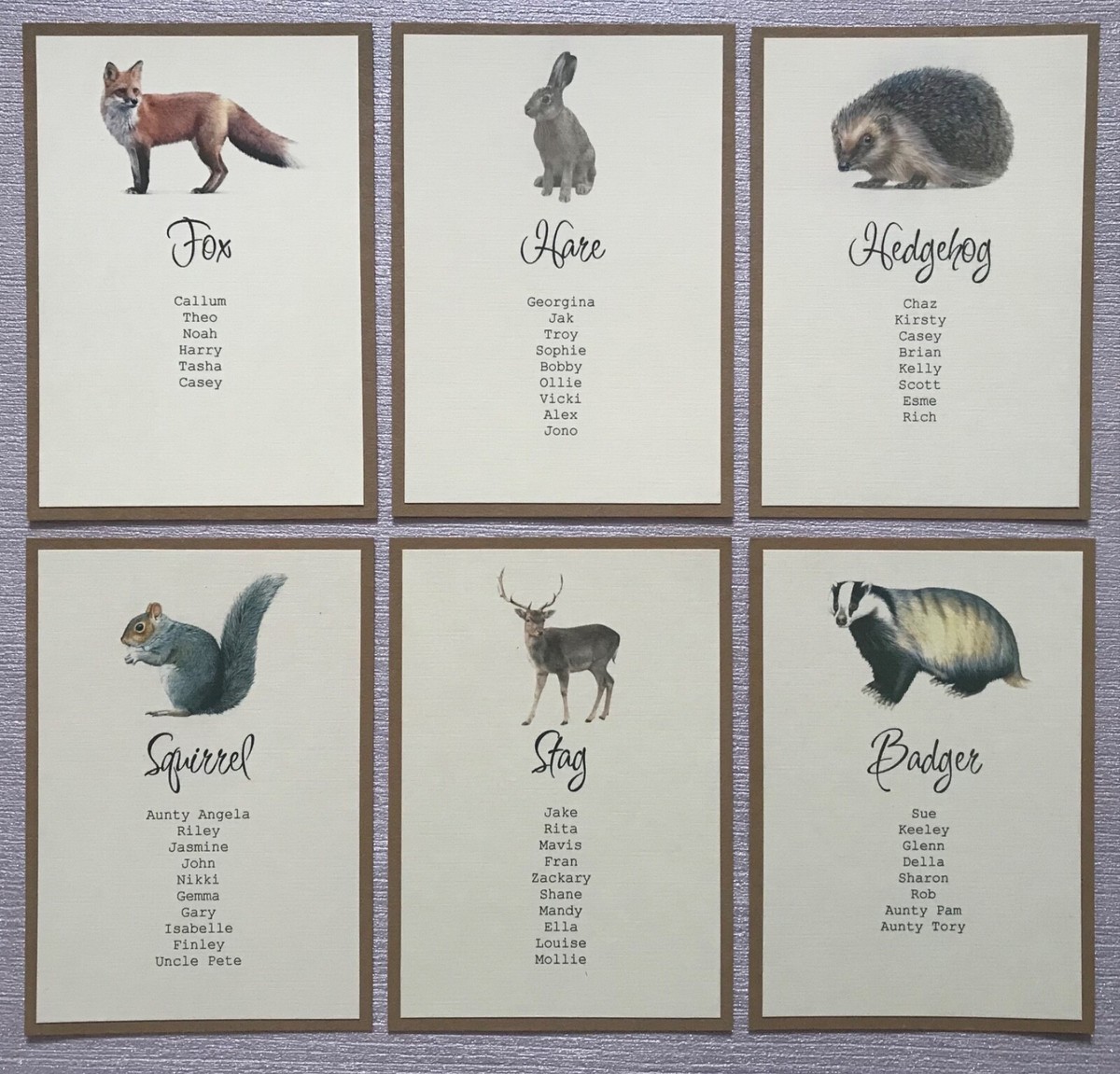 Table Seating Chart Diagram