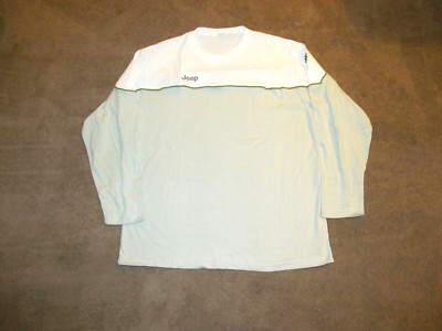 Jeep UAW Embroidered Long Sleeve T-Shirt Men's Size XL Gray/White/Green ...