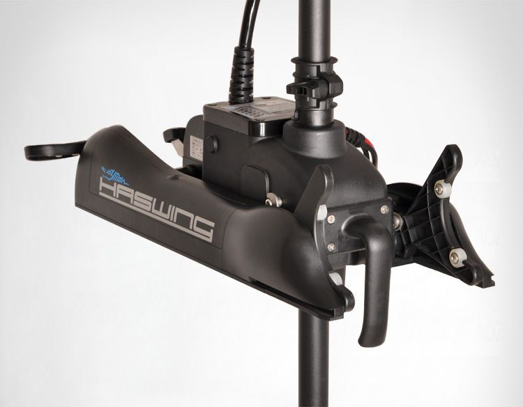Haswing Cayman White 12V 55LB 54" Shaft TROLLING MOTOR Fishing (Remote ...
