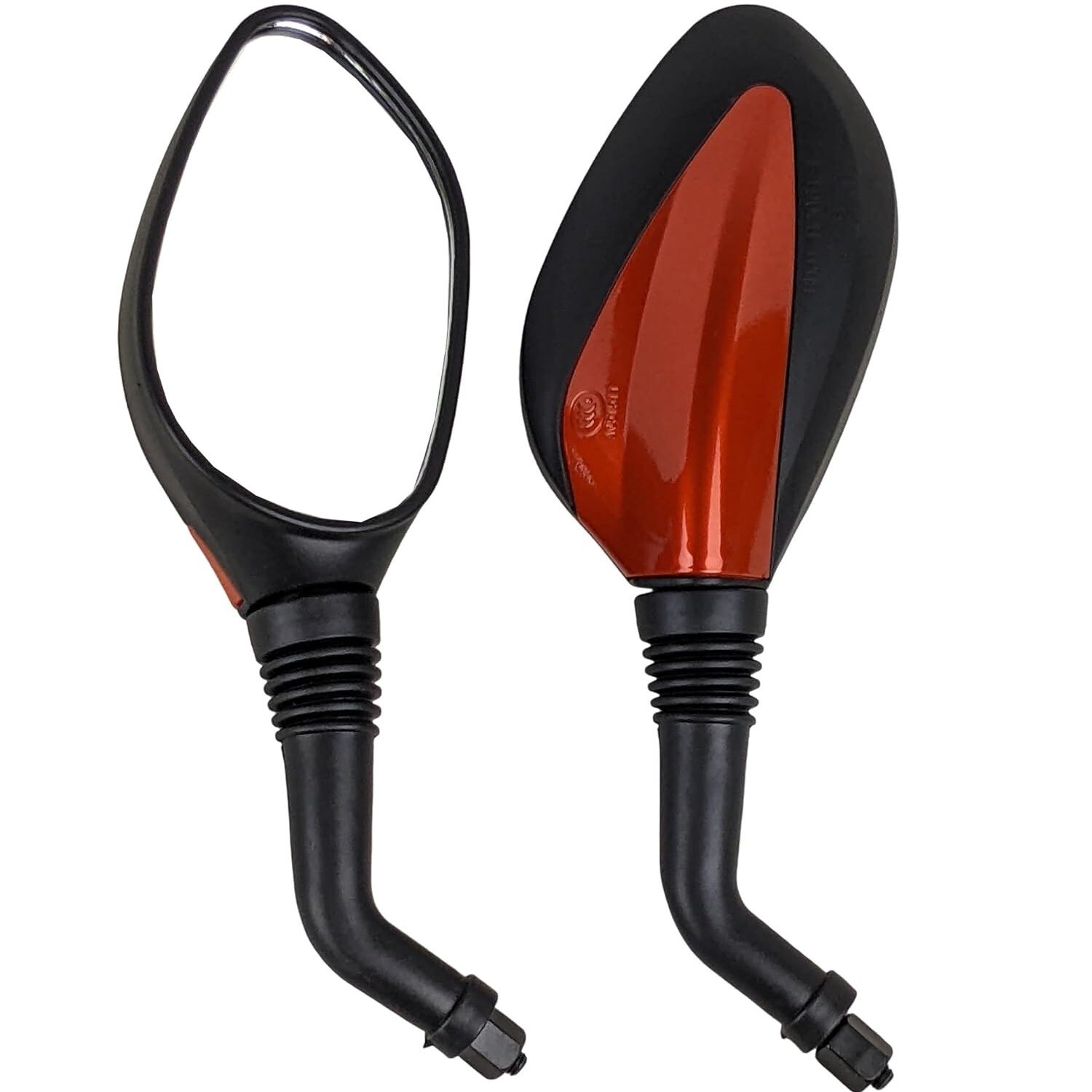 Rear View Mirrors Set 8mm for Gy6 Vespa Peace Roketa Taotao Jonway Sunl ...