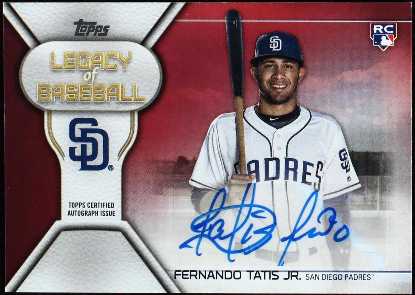 2019 Topps - Legacy of Baseball Autographs Series 2 Fernando Tatís Jr ...