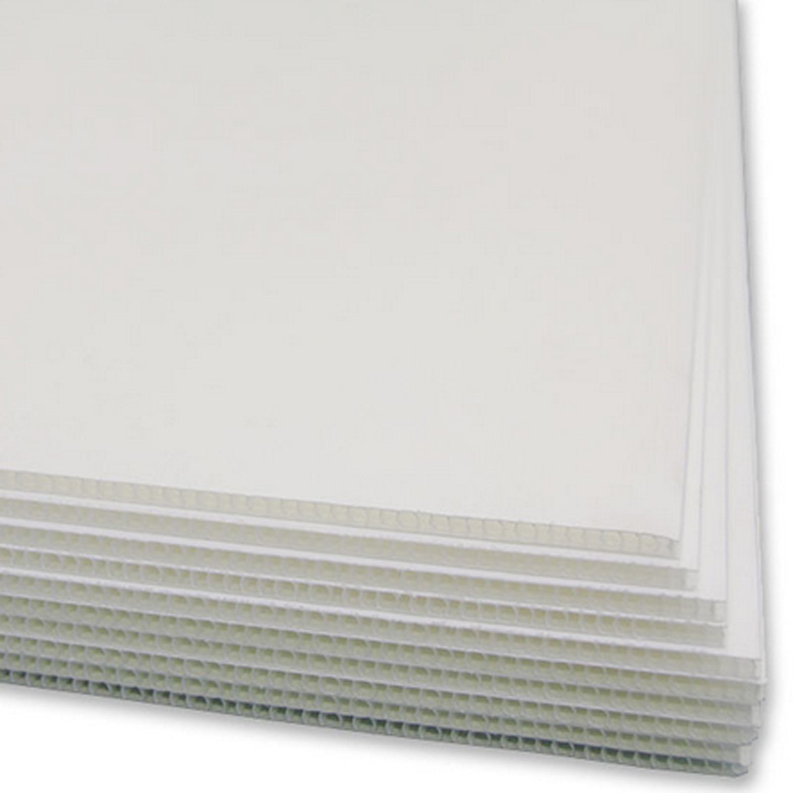 10 x White Corflute Sheets Boards Panels 600mm x 900mm x 3mm | eBay ...