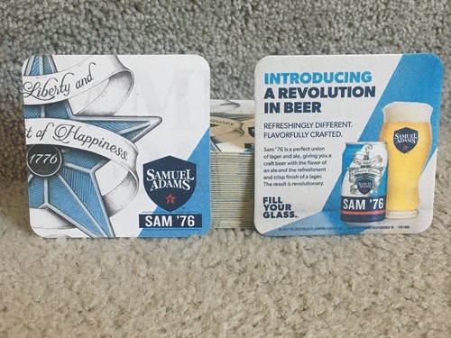 20 Beer Coasters 2017 Sam Adams Sam 76 Boston Beer Company USA U329 | eBay