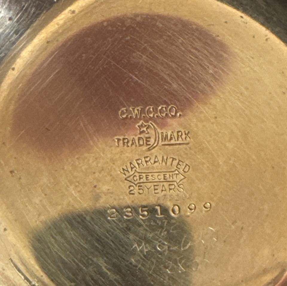 Hampden Watch Co. - John Hancock - Gold Plate - Non-Working 18s 21 ...