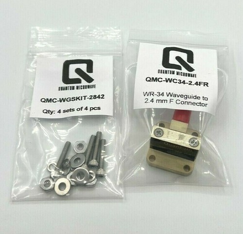 WR-34 Waveguide to 2.4 F. Connector Gold Plated by Quantum Microwave | eBay