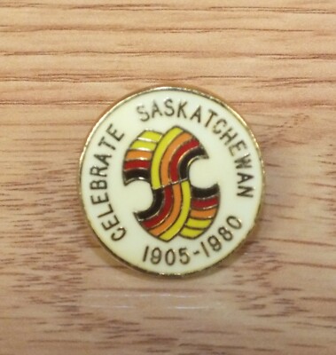 Vintage Celebrate Saskatchewan 1905-1980 Collectible Canadian Lapel Pin ...