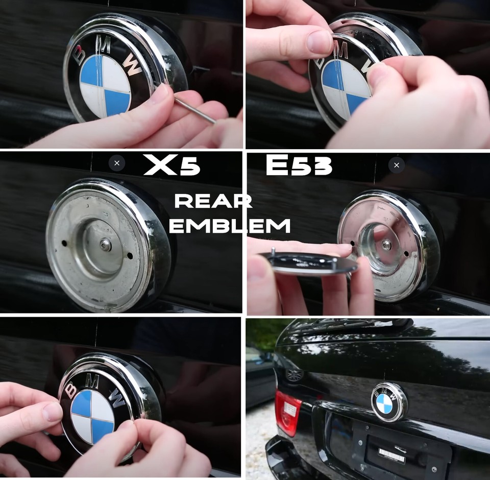 BMW Z3 Side Grill Fender Emblem 78 mm Logo Badge Roundel 51141970248 | eBay