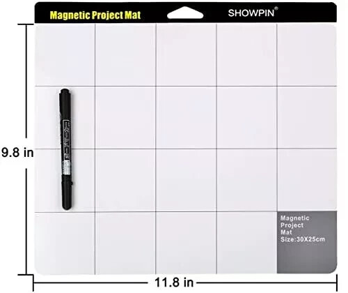 Magnetic Project Mat Showpin Large Size Small Parts Work Mat Peg Board ...