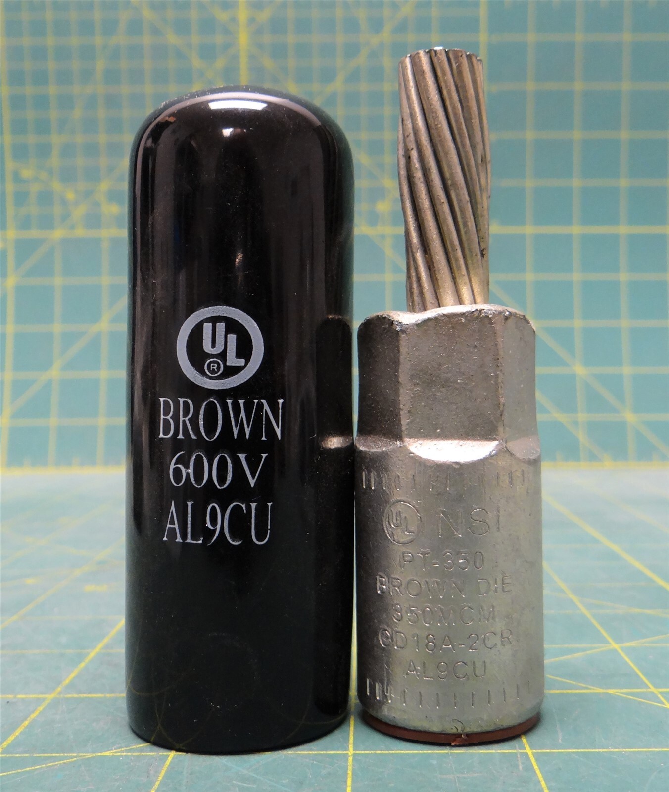 NSI Aluminum, Tin Plated Pin Terminal, 350 MCM, 250 MCM SOLid Pin (Al ...