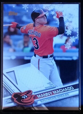 2017 Topps Holiday Wal-Mart Exclusive Relics Manny Machado Jersey #R-MM ...