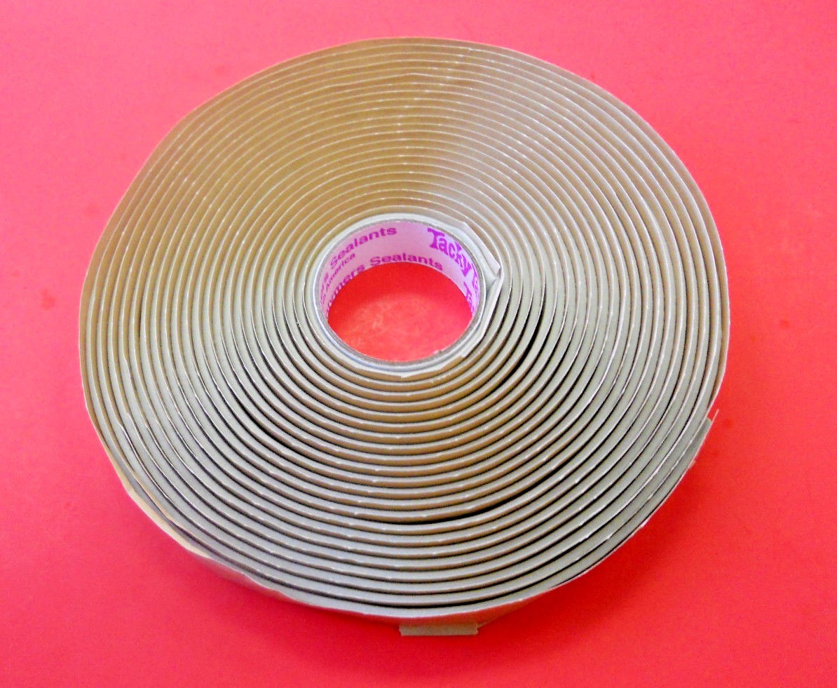 4 Rolls of 30' Butyl Putty Tape Weather sealant- doors, windows etc. 3/ ...